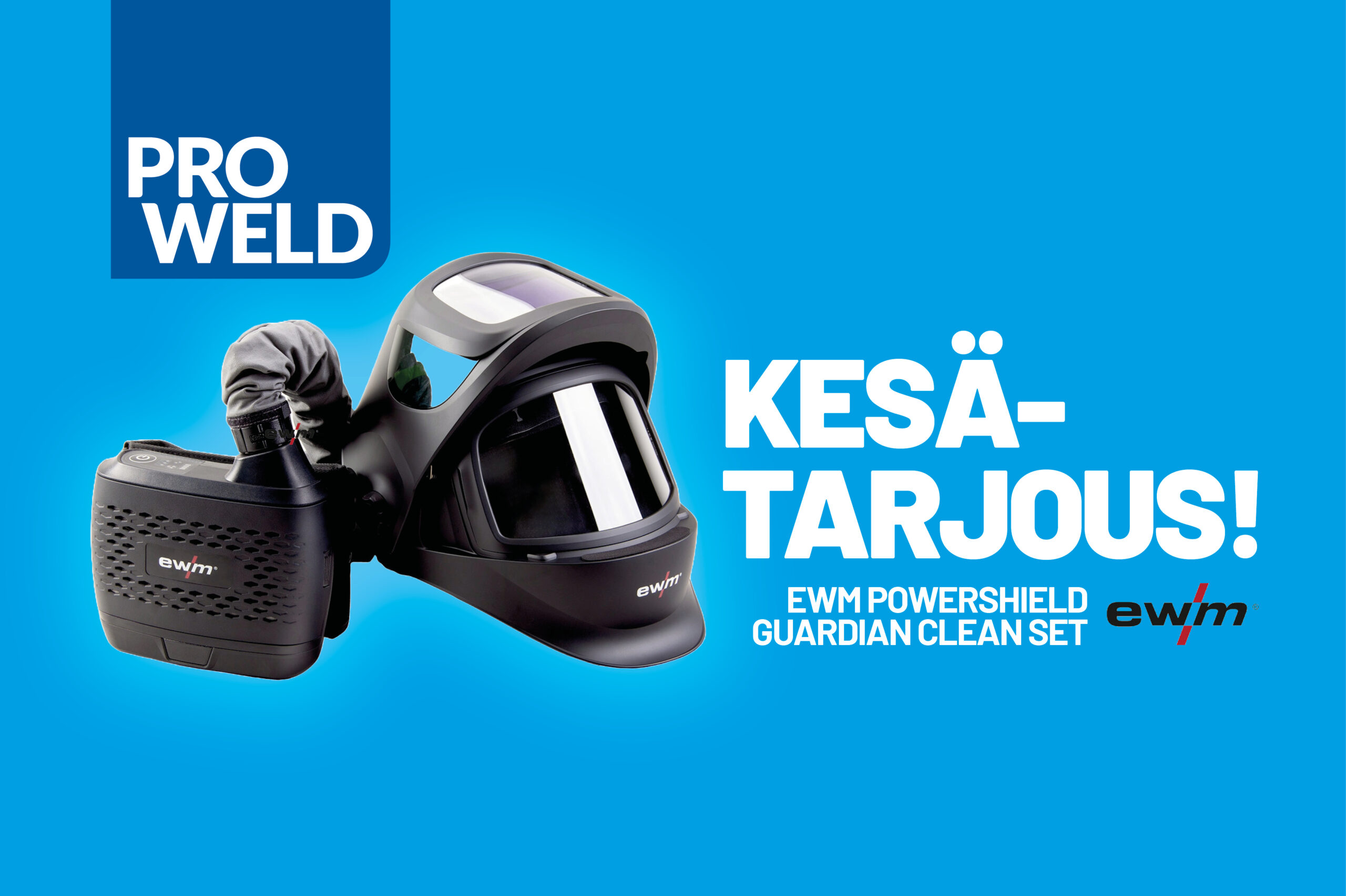 EWM Powershield Guardian CLEAN set raitisilmamaski ja -puhallin ...
